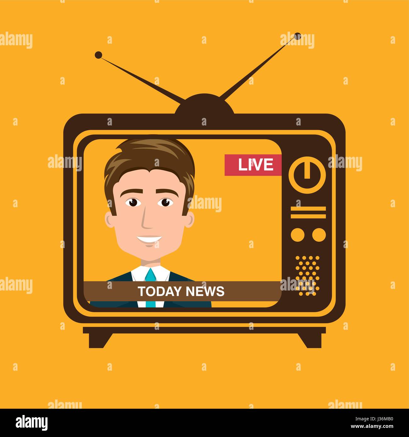 Newsreader and presenter Stock Vector Images - Alamy