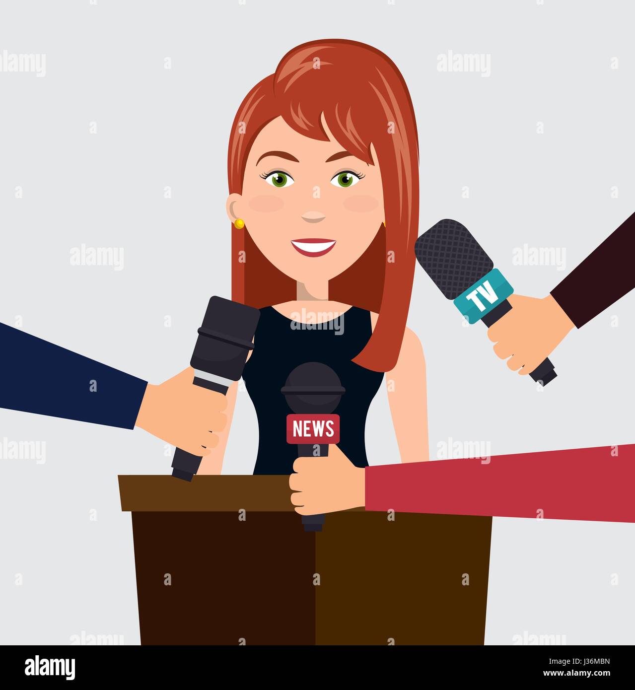 News politician Stock Vector Images - Alamy
