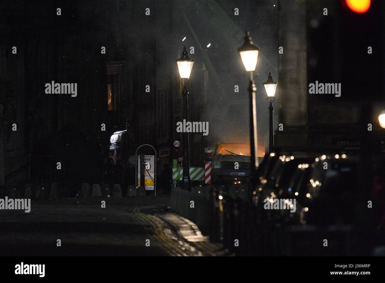 Avengers: Infinity War' filming an explosion on the set on the Royal ...