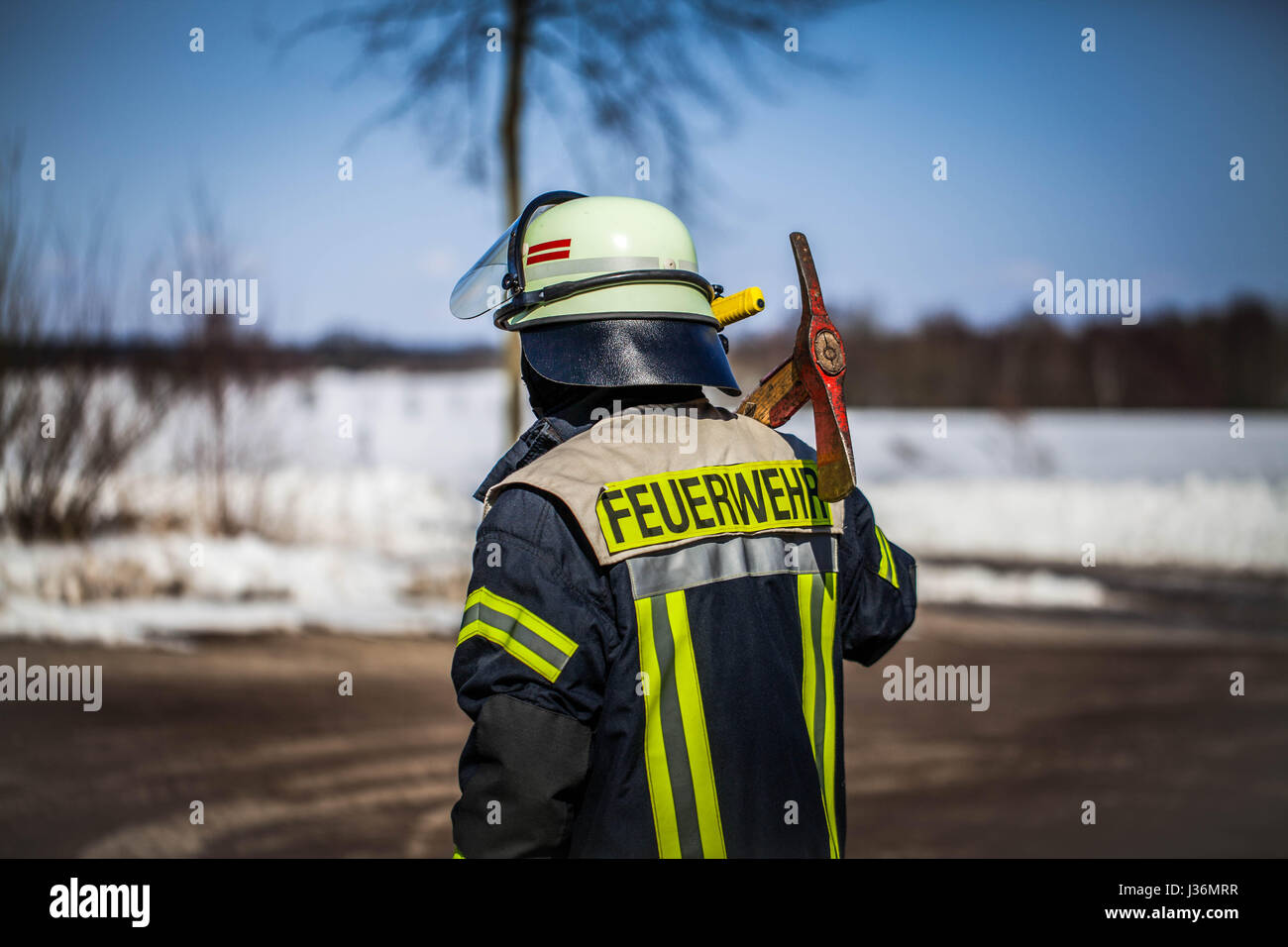 Firefighter axe hi-res stock photography and images - Alamy