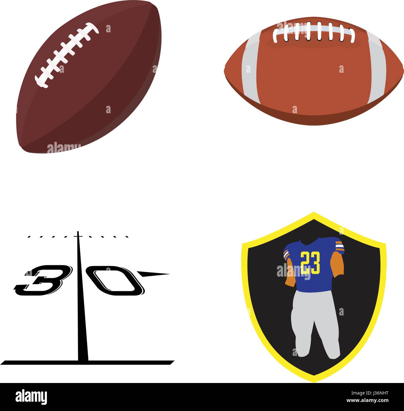 Set of football related objects Stock Vector Image & Art - Alamy