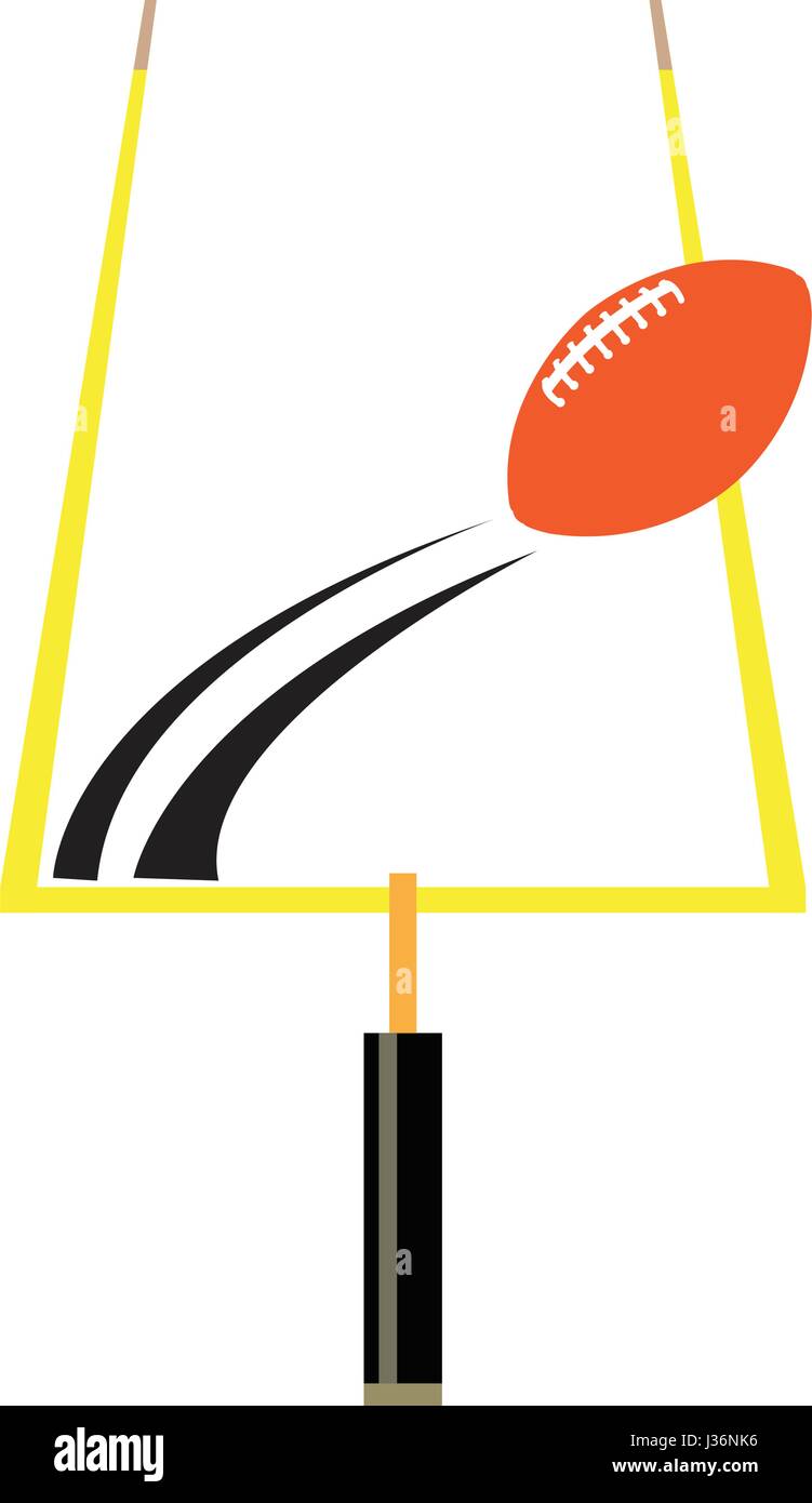 Cartoon Football Field Goal