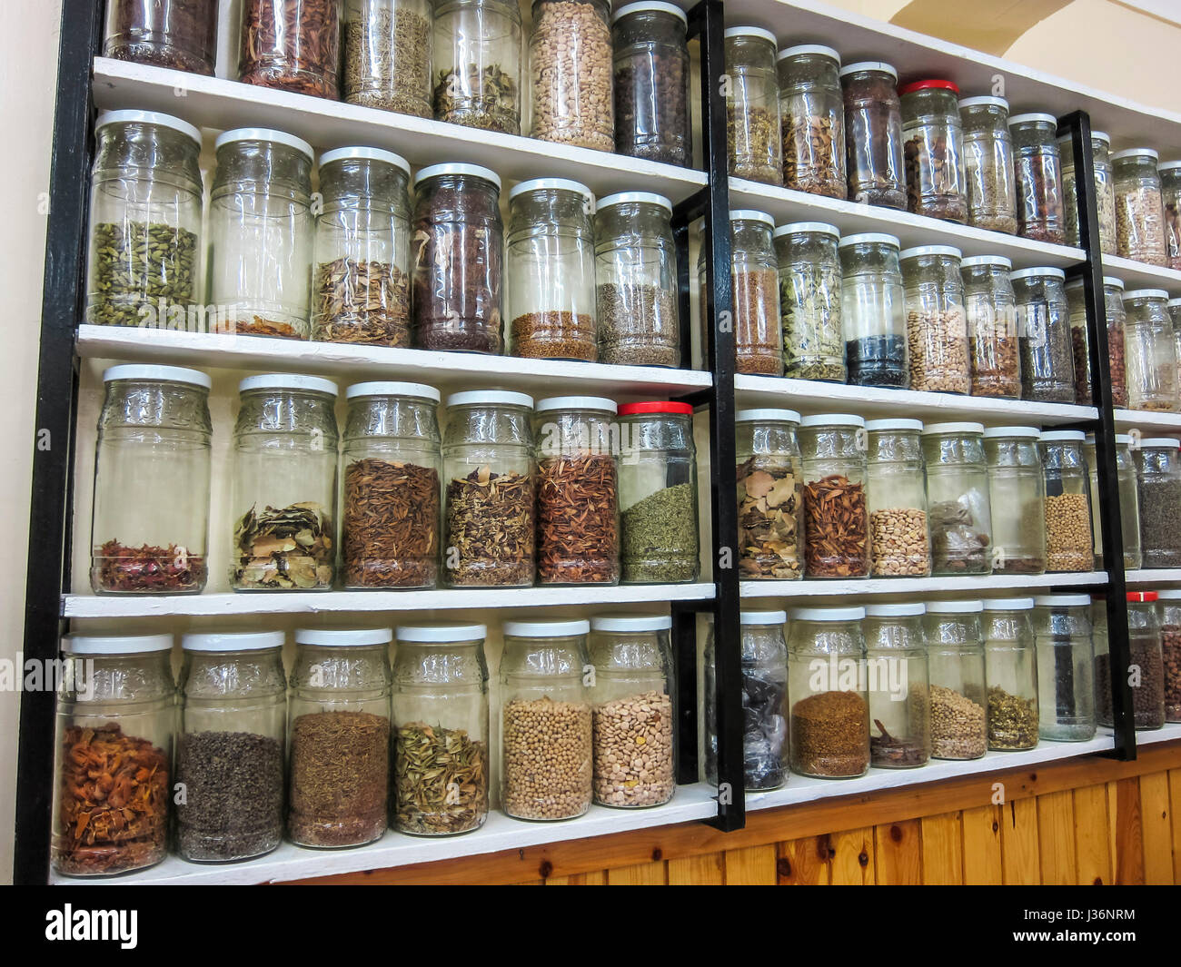 Traditional pharmacy in Morocco Stock Photo - Alamy