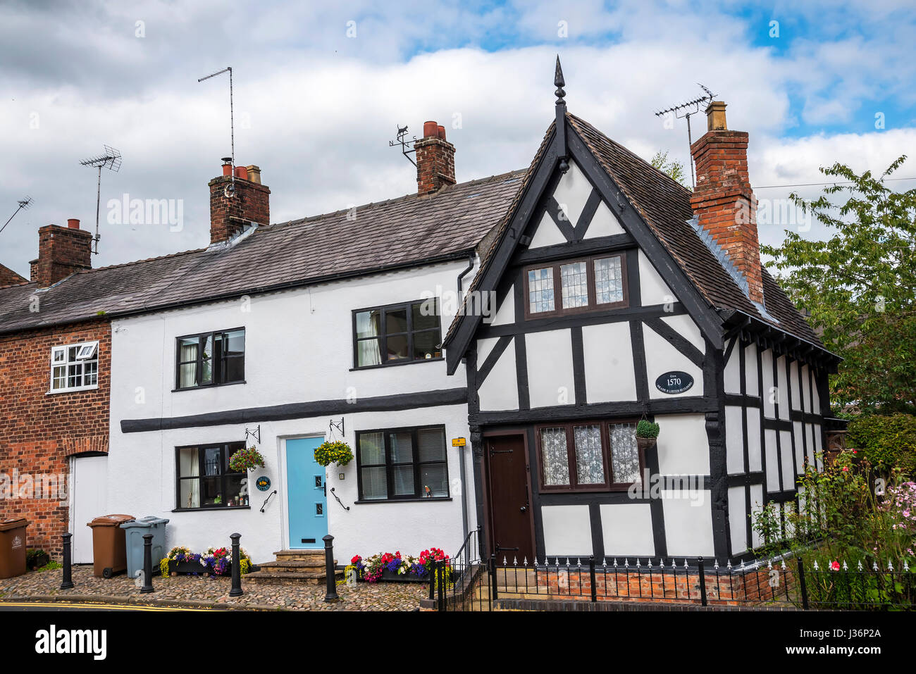 the Picturesque Town of Sandbach in South Cheshire England Stock Photo ...