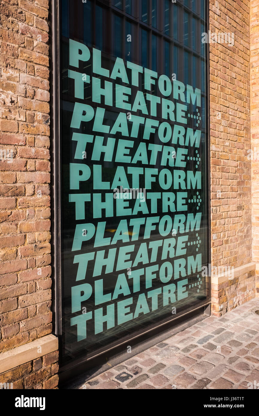 Platform Theatre housed in the old railway sheds of King's Cross in the ...