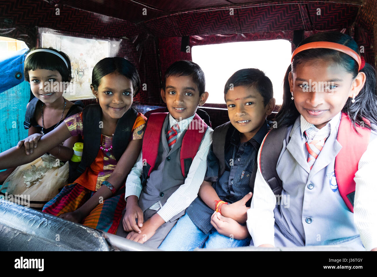 Kerala school uniform hi-res stock photography and images - Alamy