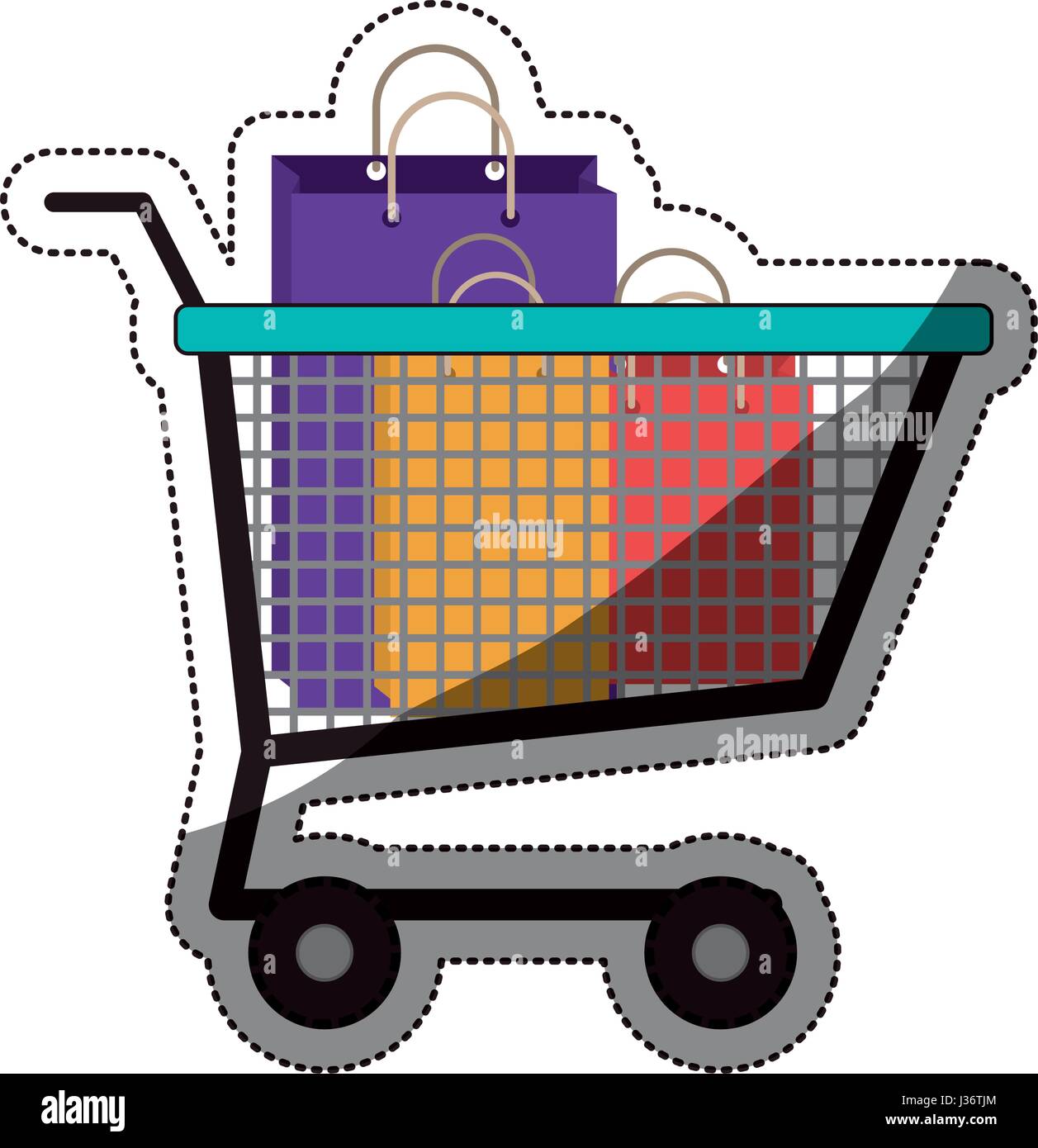 Isolated shopping card design Stock Vector Image & Art - Alamy
