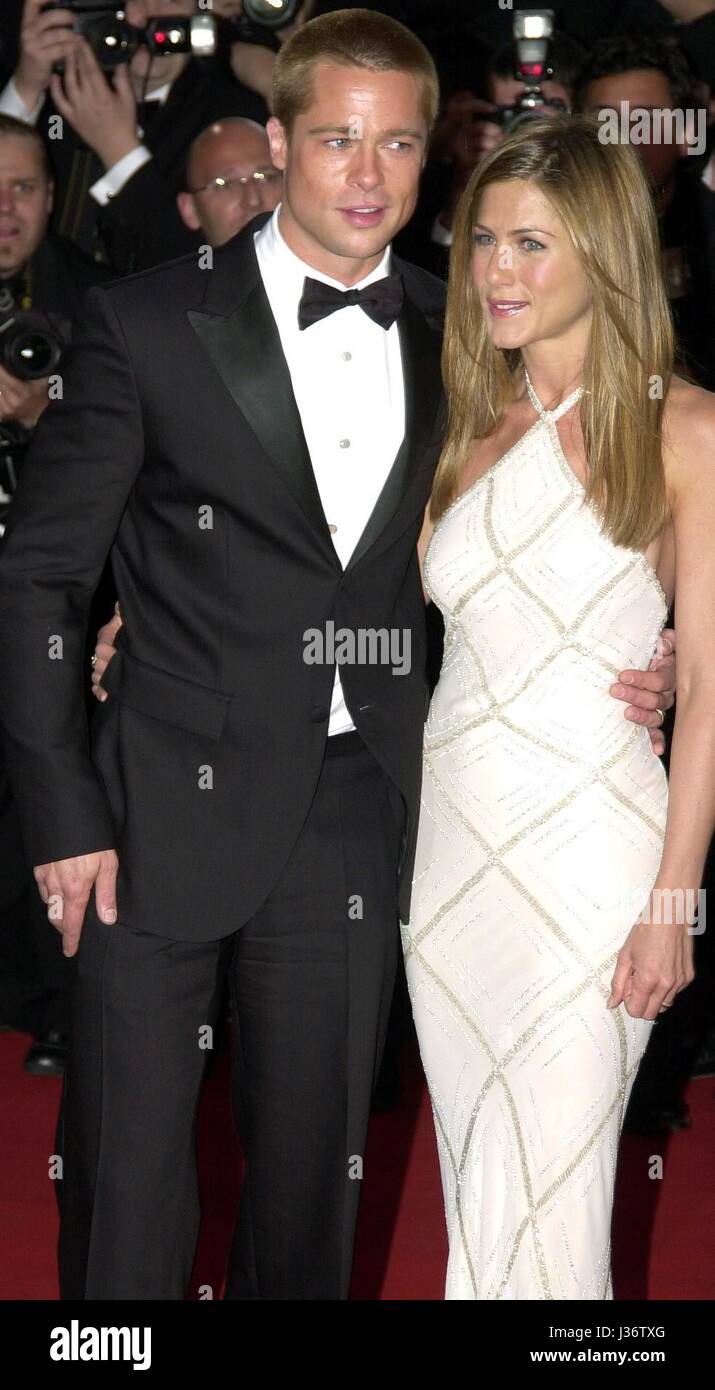 Brad Pitt, Jennifer Aniston Festival de Cannes 2004 Photo Jacky Godard ...