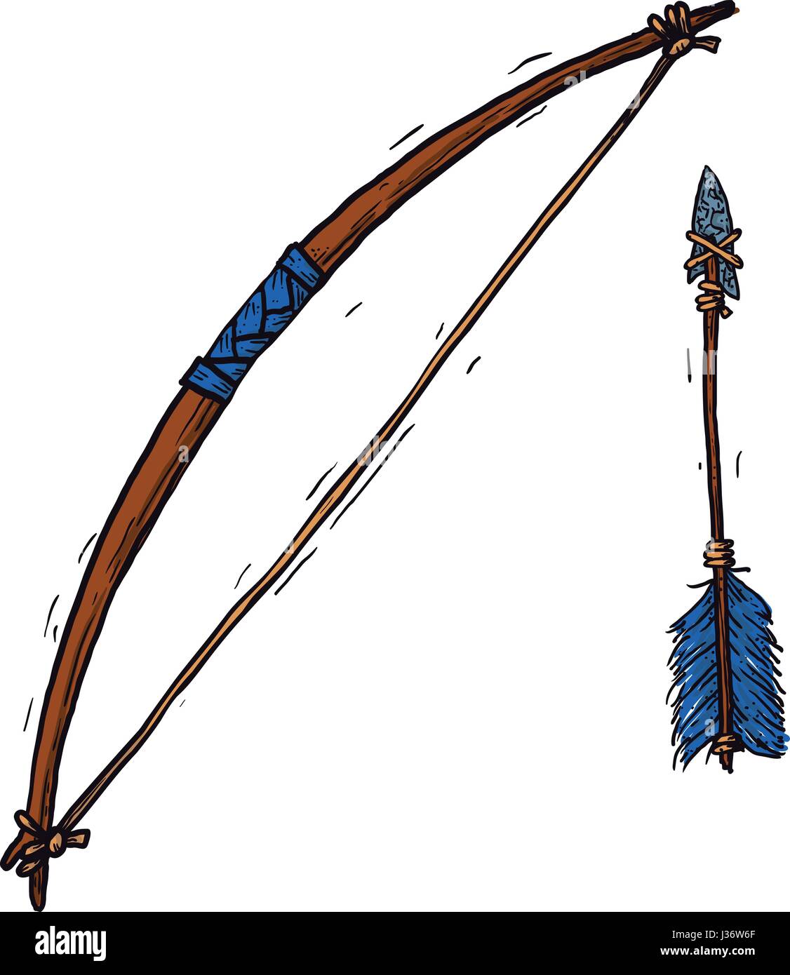 Child Wooden Longbow Stock Vector Image & Art - Alamy