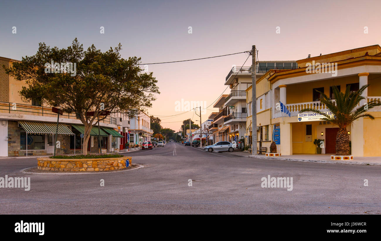 Lakki harbour on Leros island in Greece early in the morning Stock ...