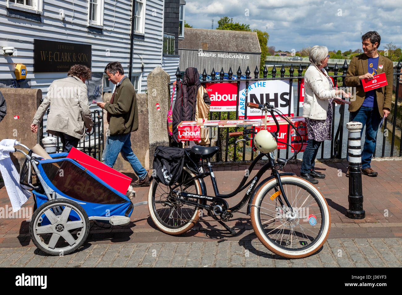 Labour Party Activists Campaign Ahead Of The UK General Election Of ...