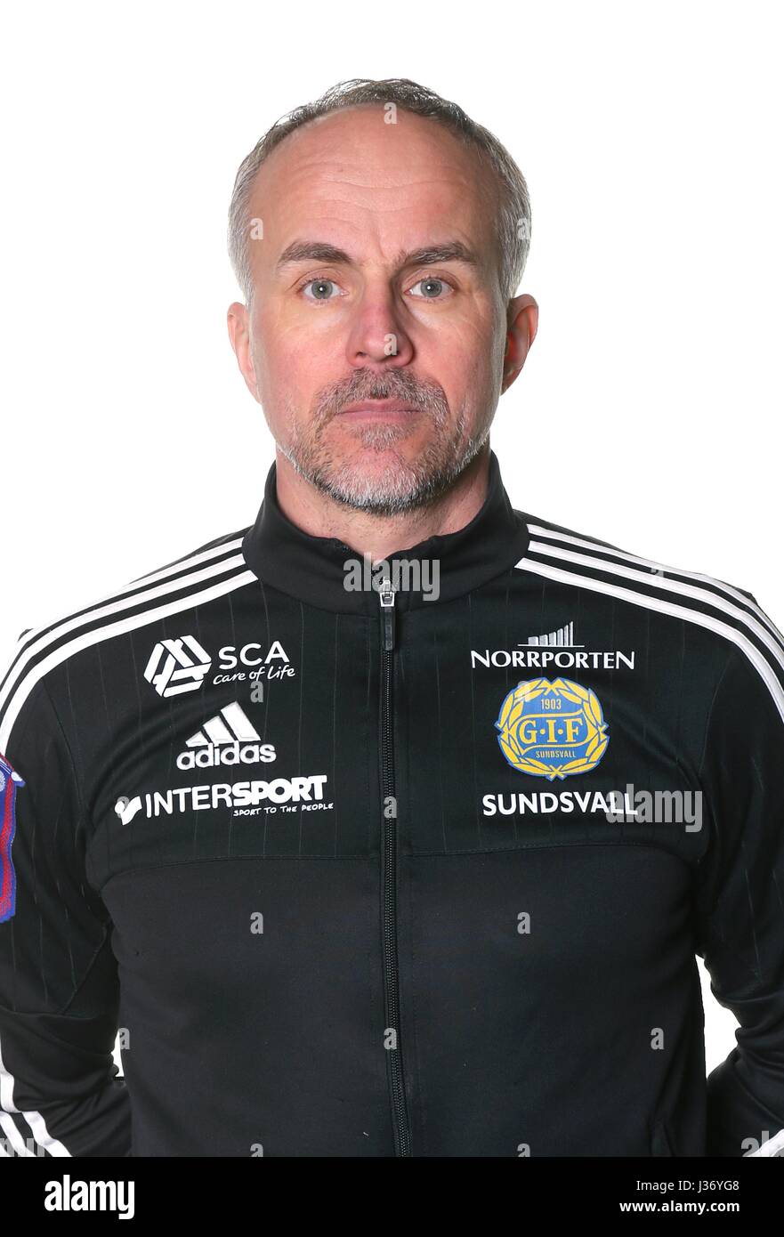 Joakim Svedberg Halvfigur @leverans Allsvenskan 2016 Fotboll Stock ...