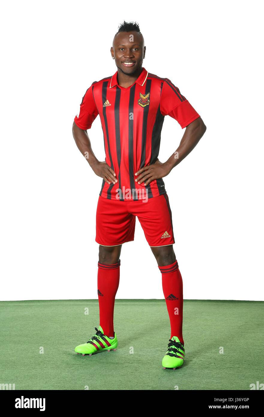 Samuel Mensah Helfigur @Leverans Allsvenskan 2016 Fotboll Stock Photo ...