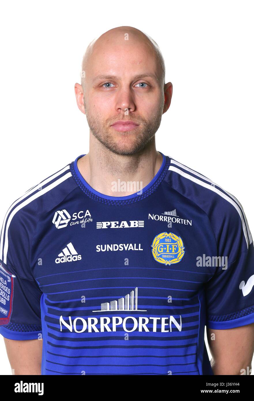 Stefan Ålander Halvfigur @leverans Allsvenskan 2016 Fotboll Stock Photo ...