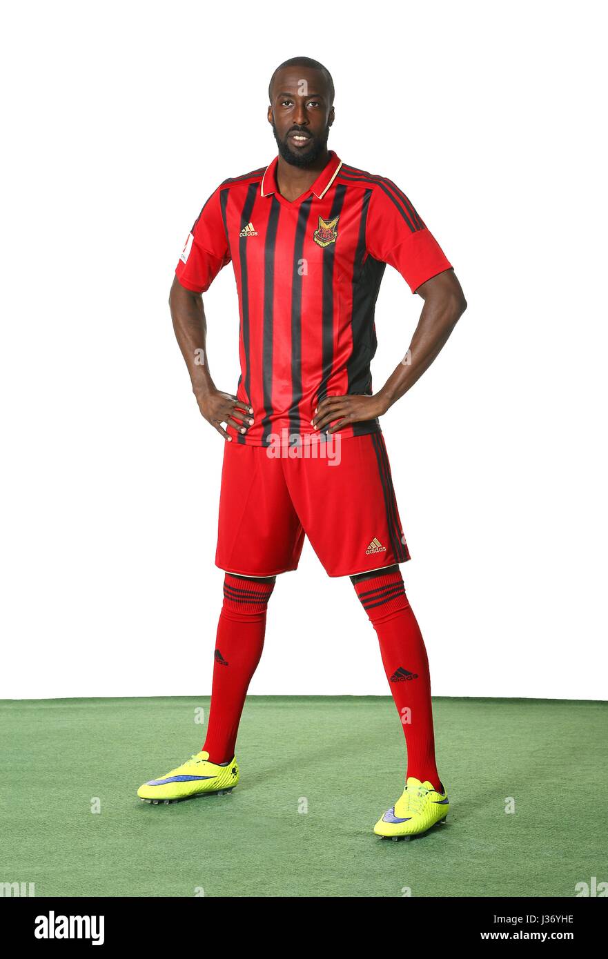 Ronald Mukiibi Helfigur @Leverans Allsvenskan 2016 Fotboll Stock Photo ...
