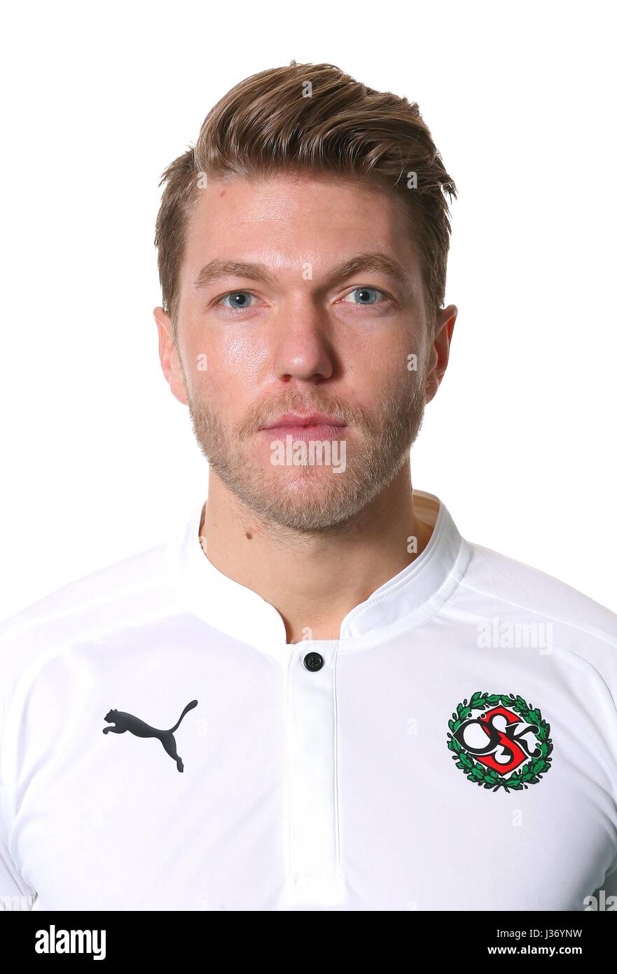 Martin Broberg Halvfigur @Leverans Allsvenskan 2016 Fotboll Stock Photo ...