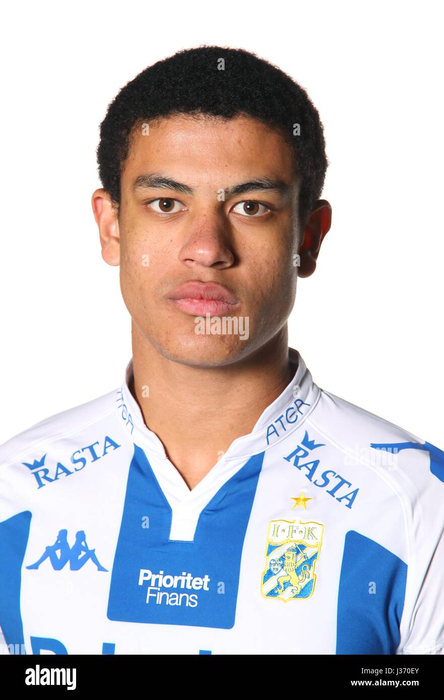 Benjamin Zalo Halvfigur @Leverans Allsvenskan 2016 Fotboll Stock Photo ...