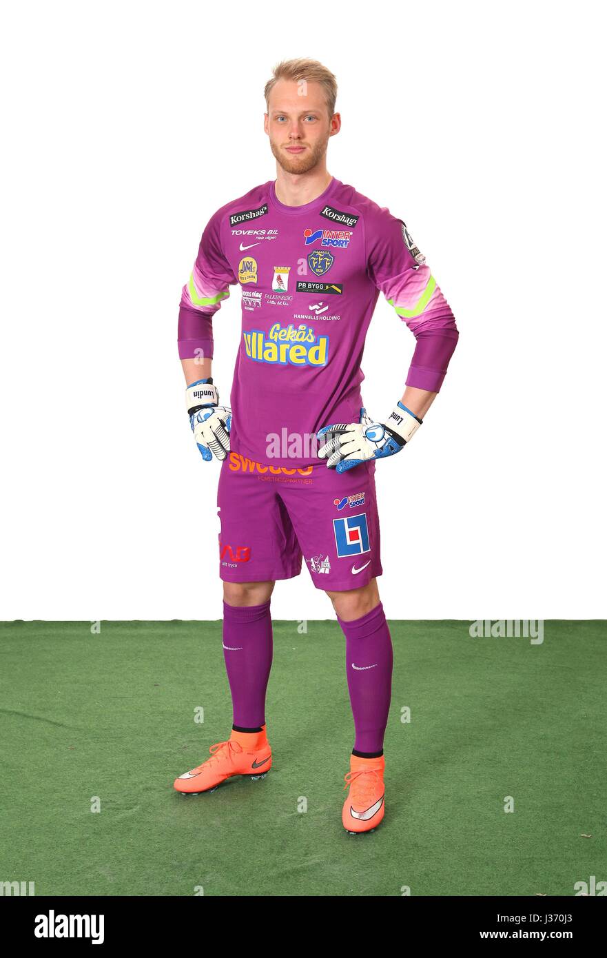Alexander Lundin Helfigur @Leverans Allsvenskan 2016 Fotboll Stock ...