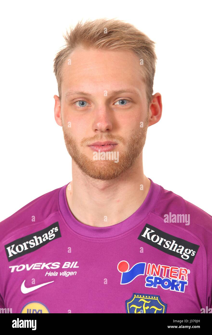 Alexander Lundin Halvfigur @Leverans Allsvenskan 2016 Fotboll Stock ...