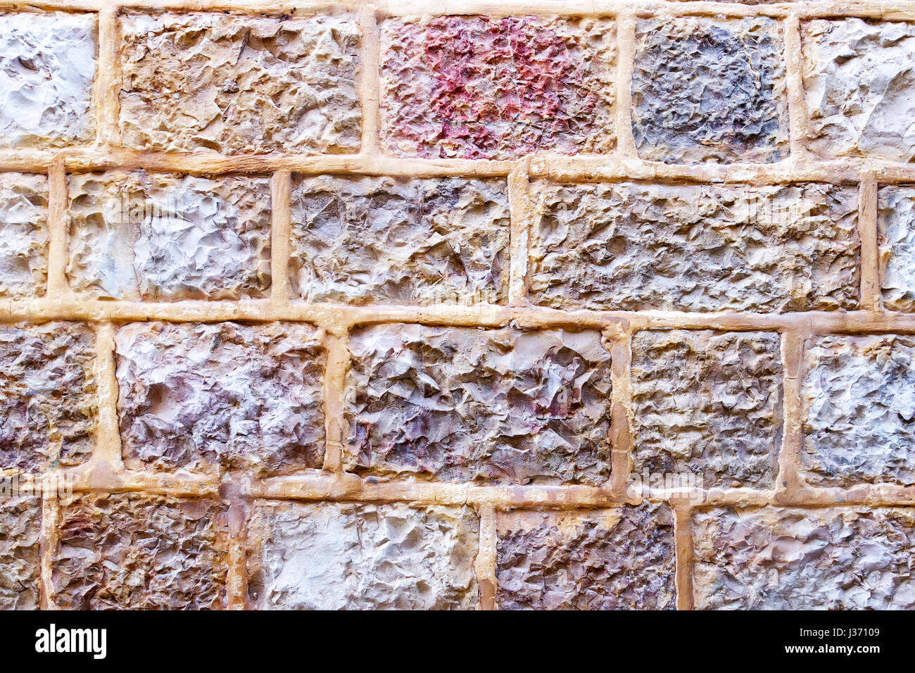 Old wall made of the Jerusalem stone wall. Israel Stock Photo - Alamy
