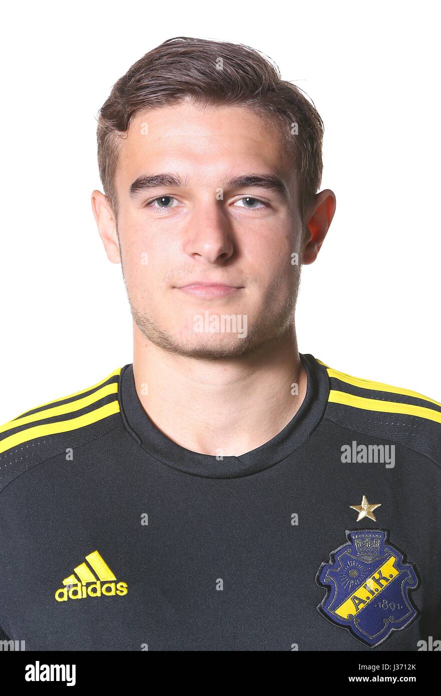 Christos Gravius Halvfigur @Leverans Allsvenskan 2016 Fotboll Stock ...