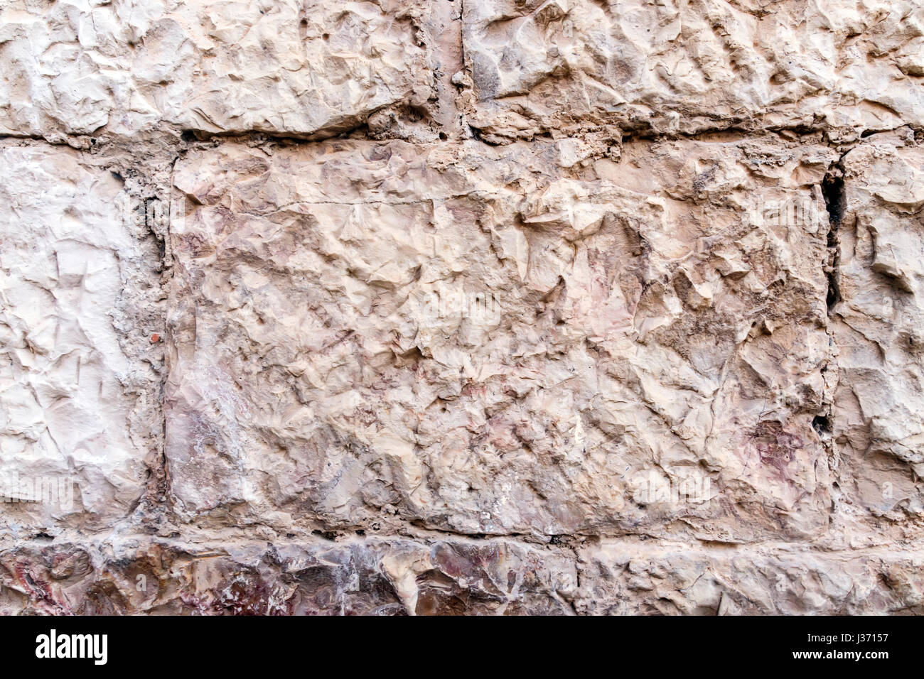 Old wall made of the Jerusalem stone wall. Israel Stock Photo - Alamy