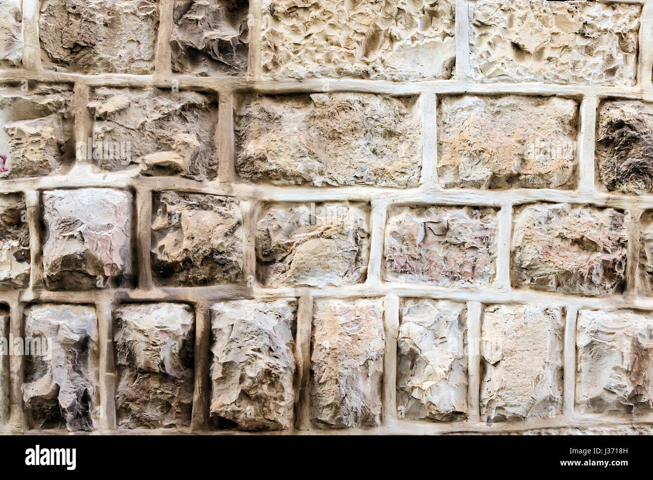 Old wall made of the Jerusalem stone wall. Israel Stock Photo - Alamy