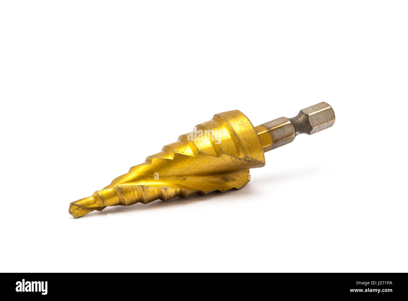 Medium Spiral Grooved Step Cone Drill Bit Stock Photo - Alamy