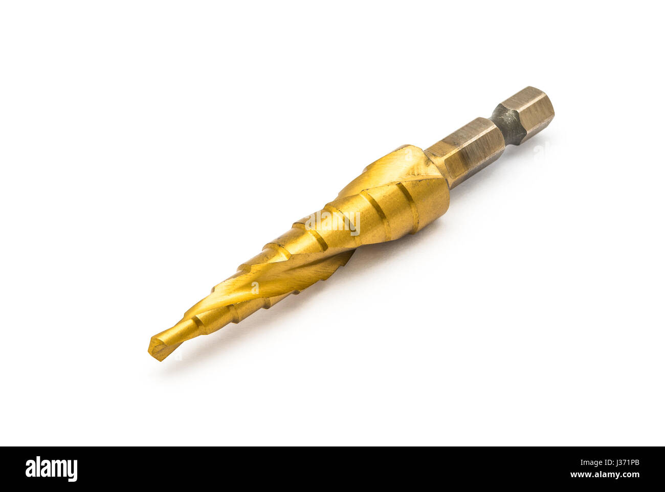 Small Spiral Grooved Step Cone Drill Bit Stock Photo - Alamy