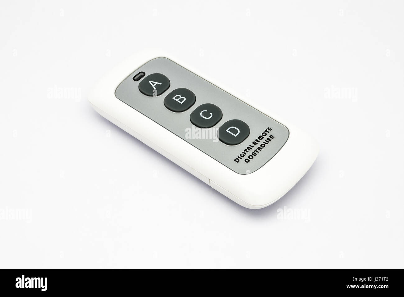 White Digital Remote Controller, Four Buttons Stock Photo - Alamy