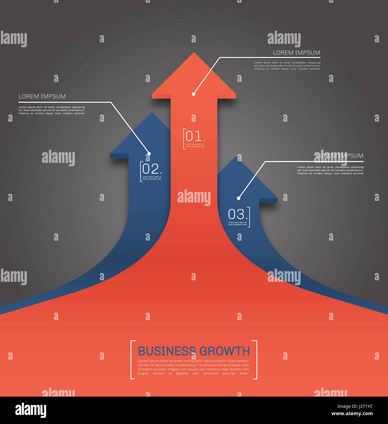 Growth arrow vector Stock Vector Images - Alamy