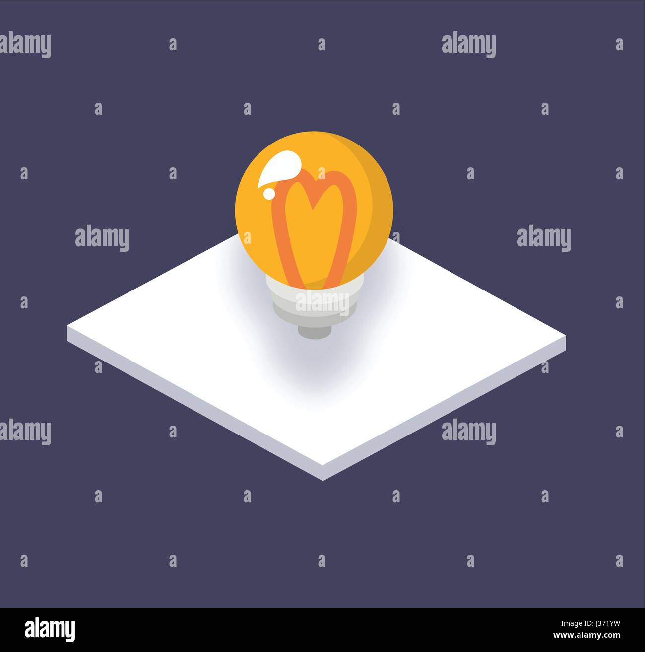 Isometric lightbulb hi-res stock photography and images - Alamy