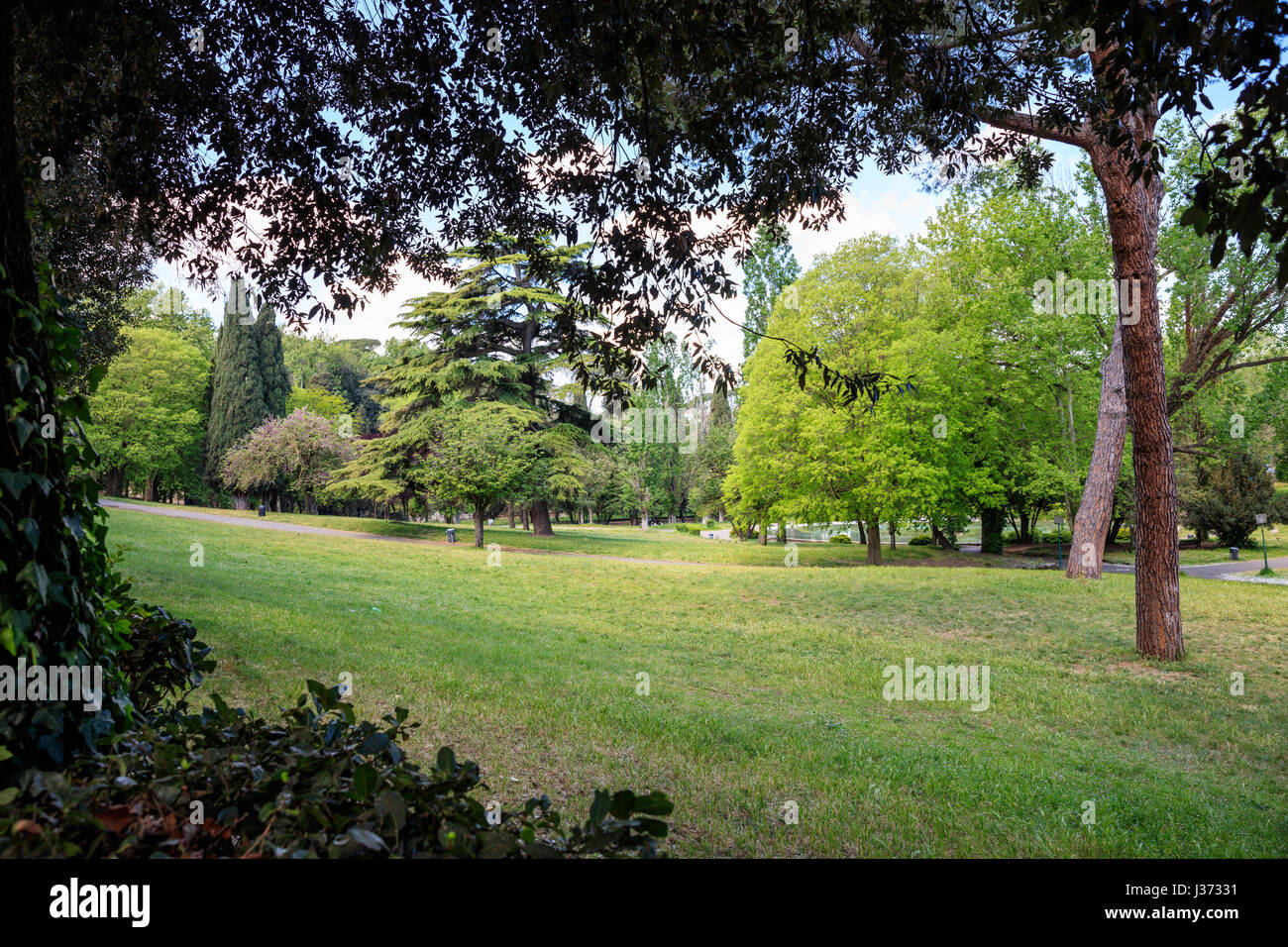Rome, Italy - Park of the Villa Borghese Stock Photo - Alamy