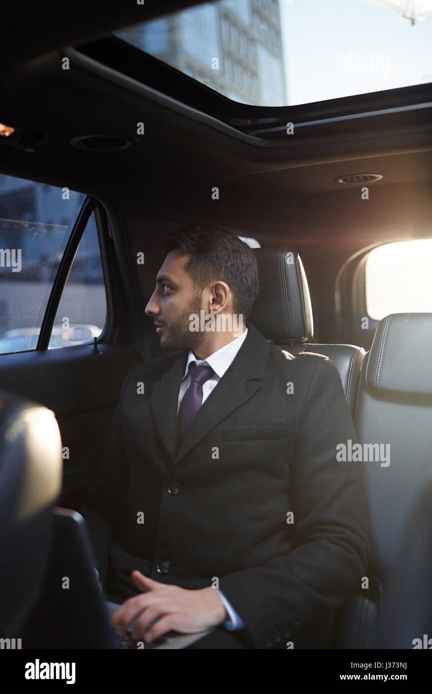 Middle-Eastern Businessman in Expensive Car Stock Photo - Alamy