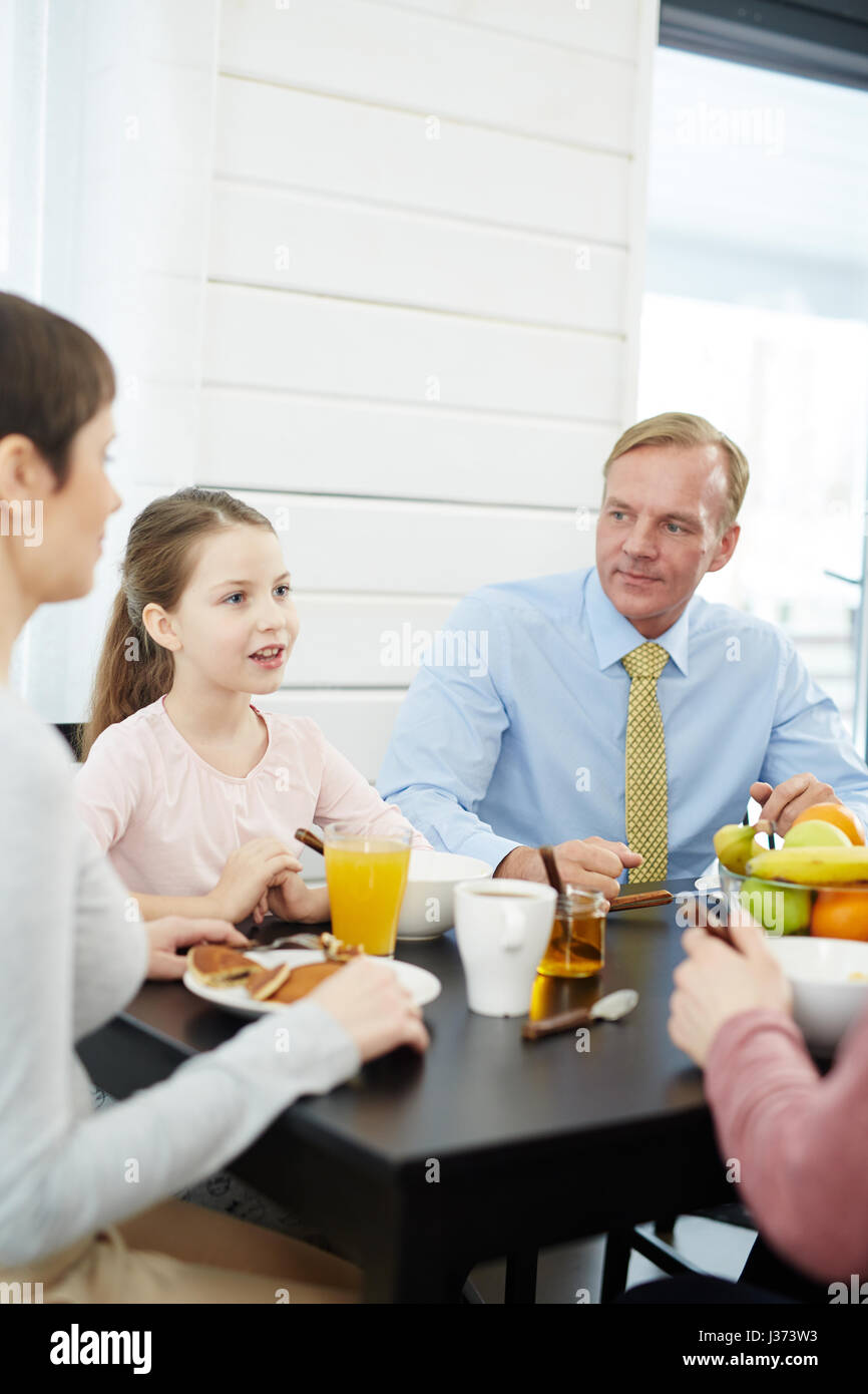 Delicious Breakfast before Long Working Day Stock Photo - Alamy