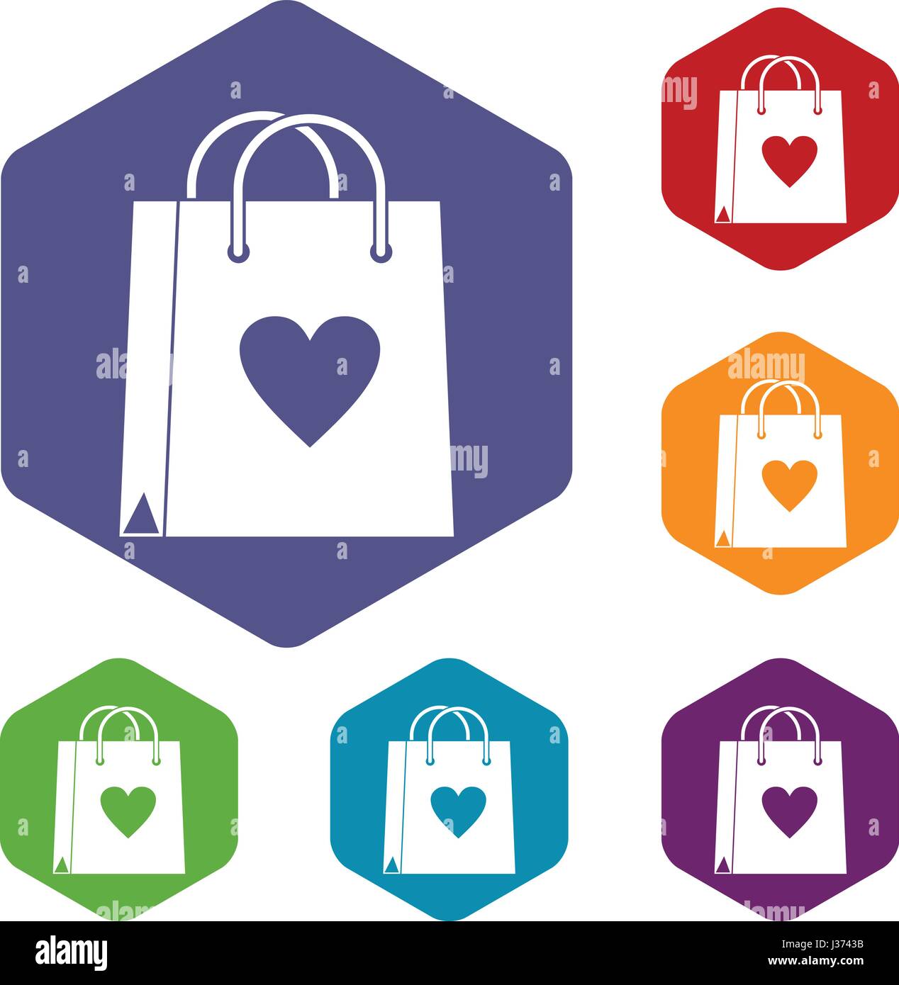 Shopping bag icons set hexagon Stock Vector Image & Art - Alamy Shopping bag icons set hexagon Stock Vector Image & Art - Alamy