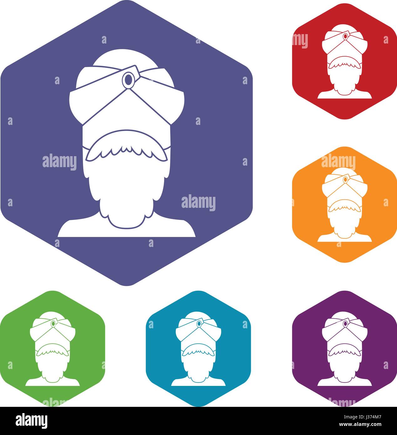 Indian beard face mustache Stock Vector Images - Alamy