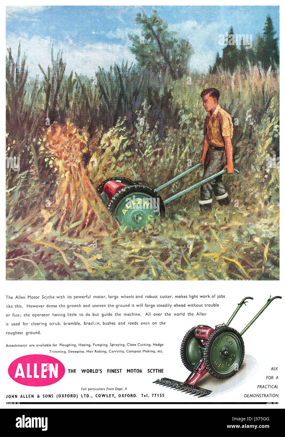 Grass Scythe Cutting Demonstration