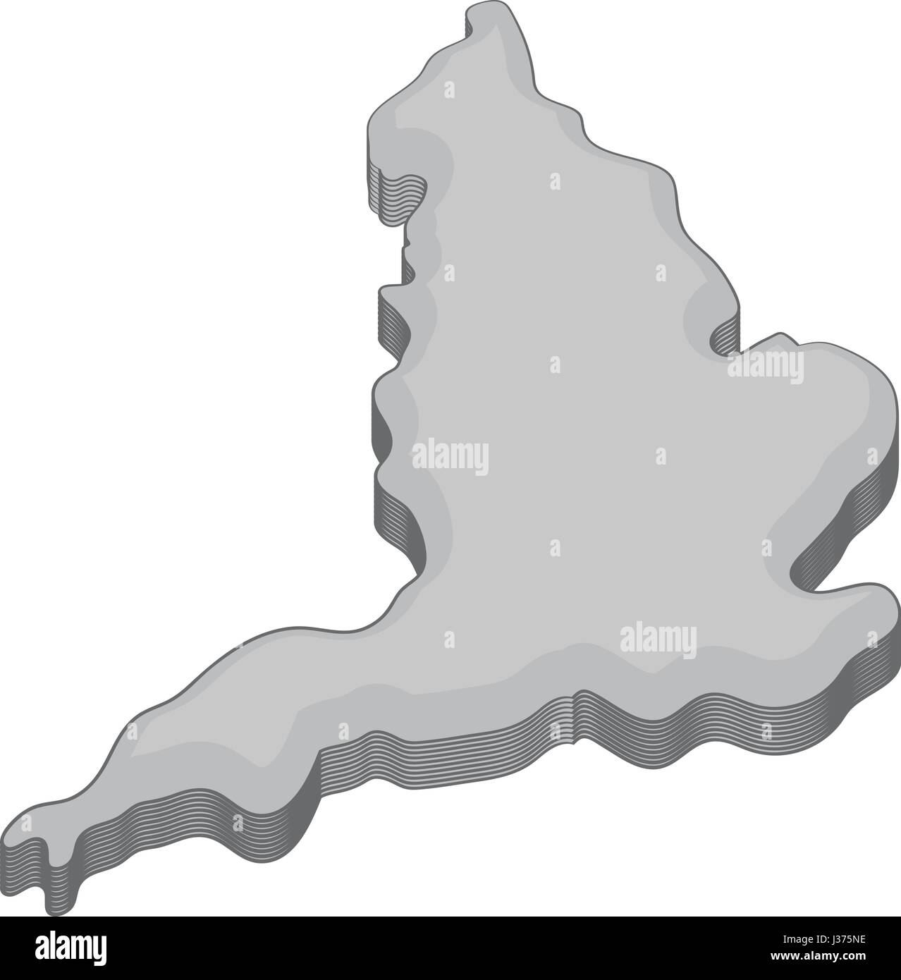 Map of United Kingdom icon monochrome Stock Vector Image & Art - Alamy