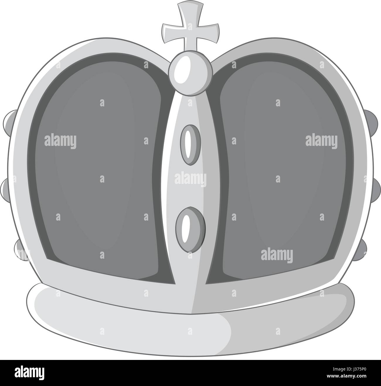 Royal crown icon monochrome Stock Vector Image & Art - Alamy