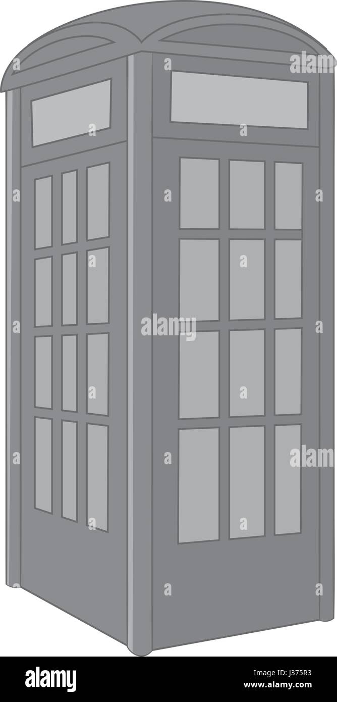 Telephone box icon monochrome Stock Vector Image & Art - Alamy