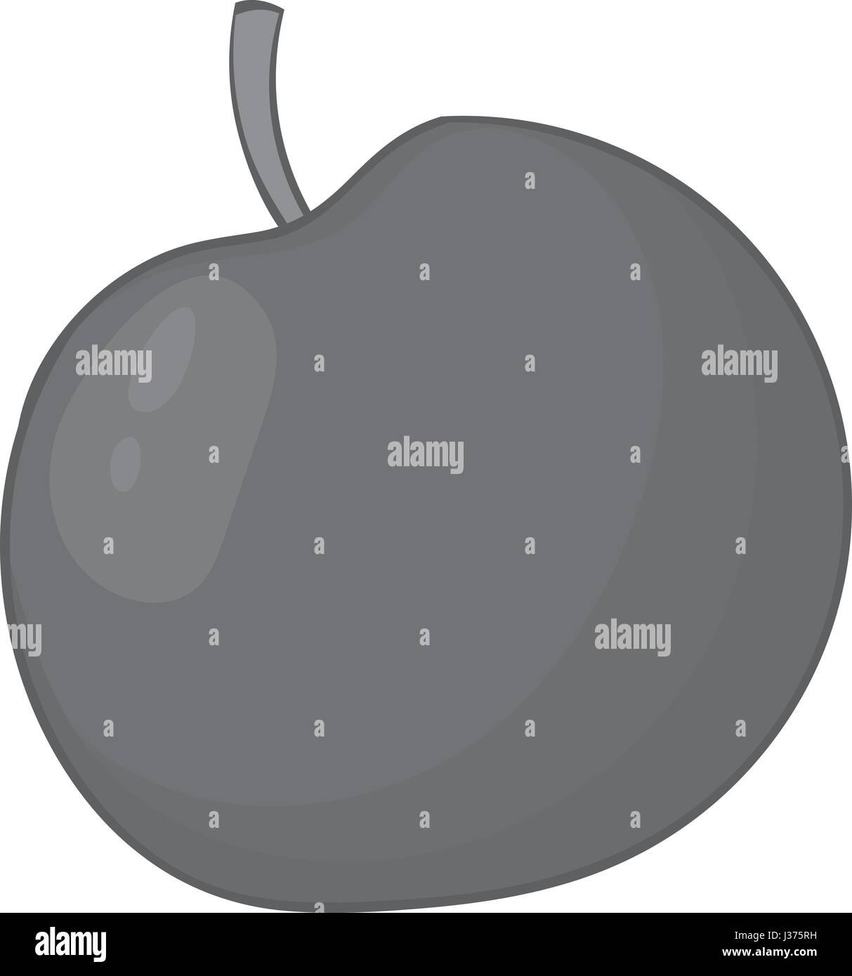 Apple icon monochrome Stock Vector Image & Art - Alamy