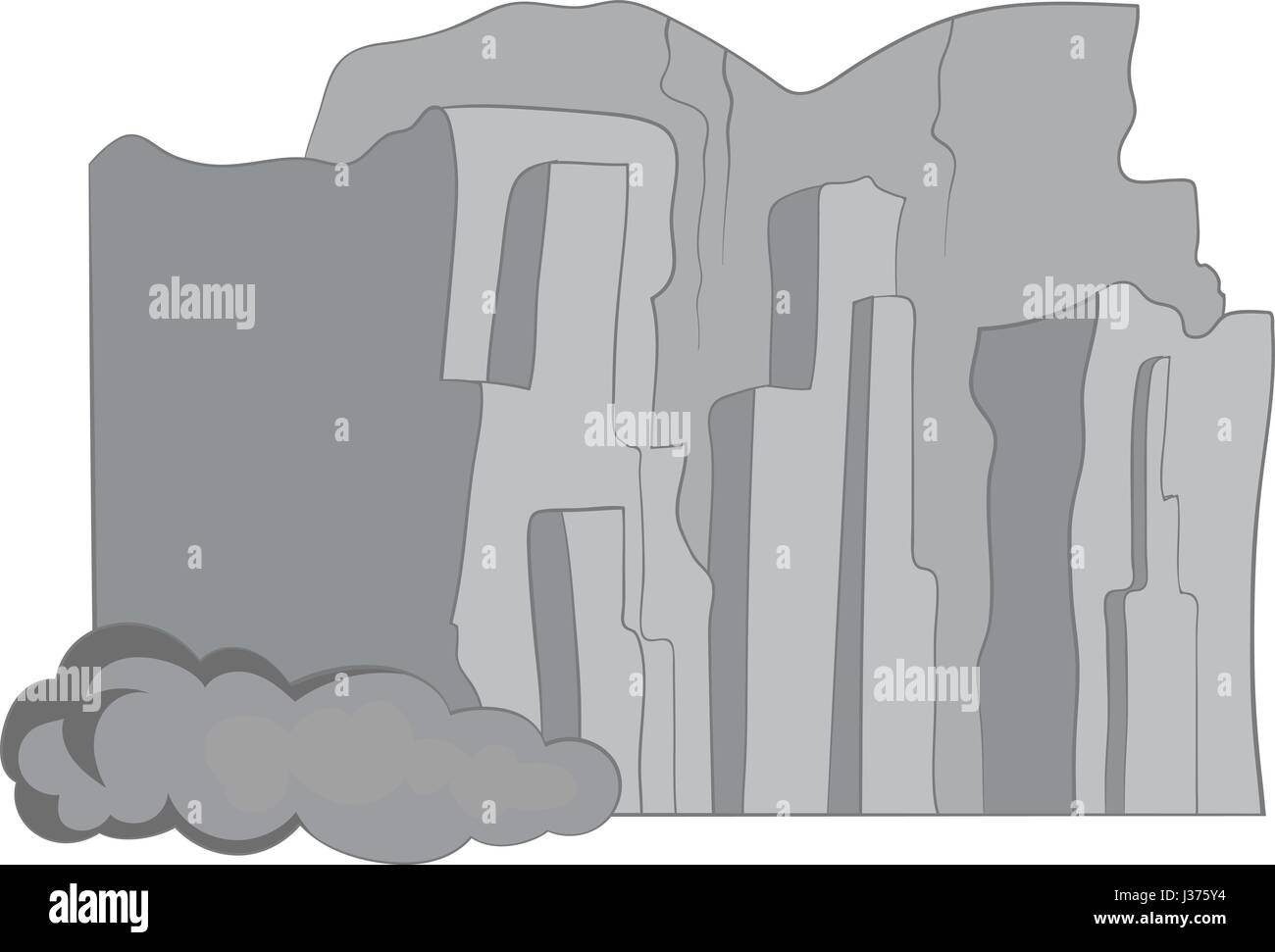 Sandstone cliffs, Talampaya National Park icon Stock Vector Image & Art ...
