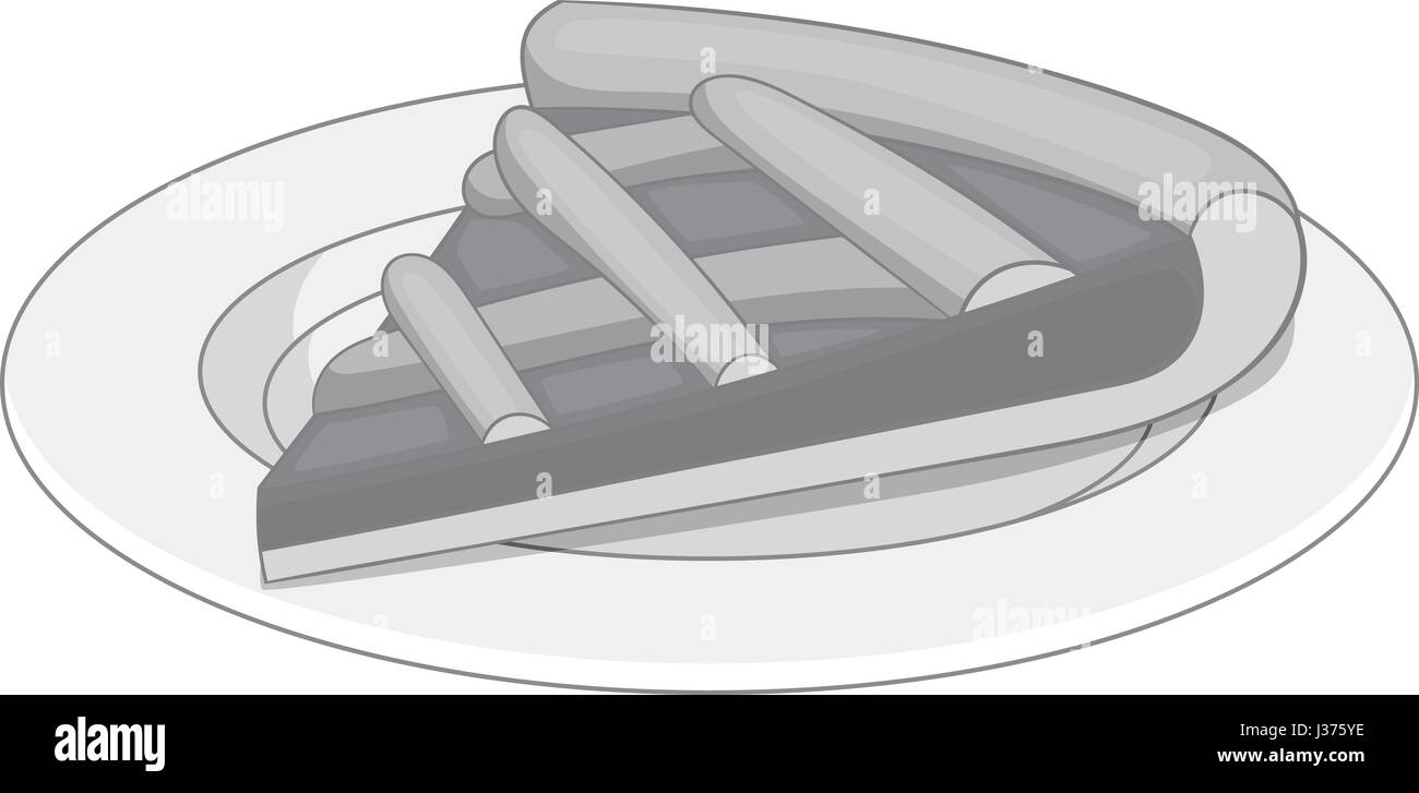 On plate baked apple Stock Vector Images - Alamy