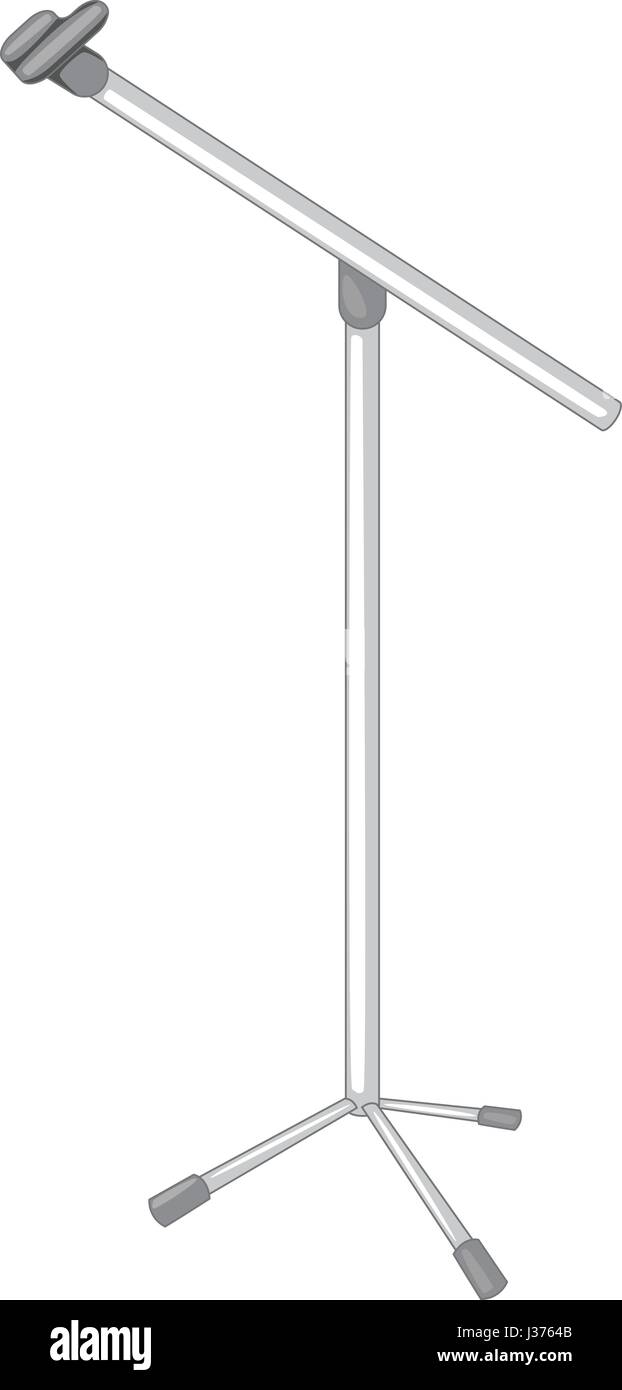 Microphone stand icon monochrome Stock Vector Image & Art - Alamy