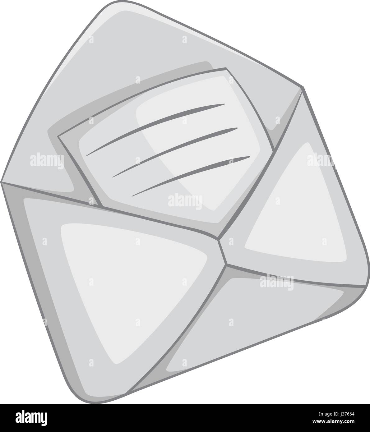 Letter icon monochrome Stock Vector Image & Art - Alamy