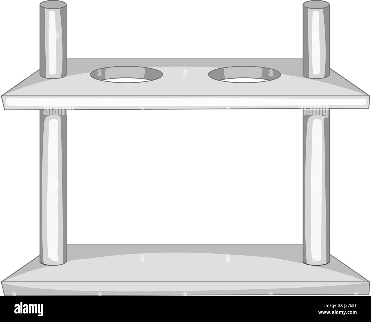 Laboratory support icon monochrome Stock Vector Image & Art - Alamy