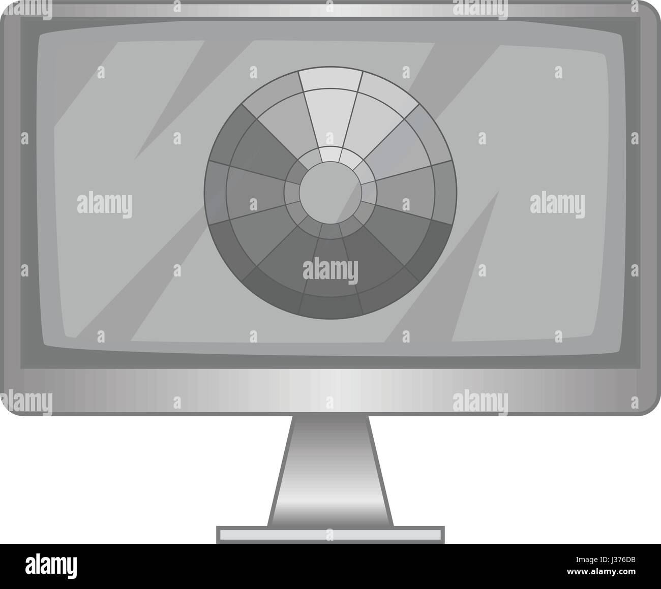 Computer monitor with color spectrum icon Stock Vector Image & Art - Alamy