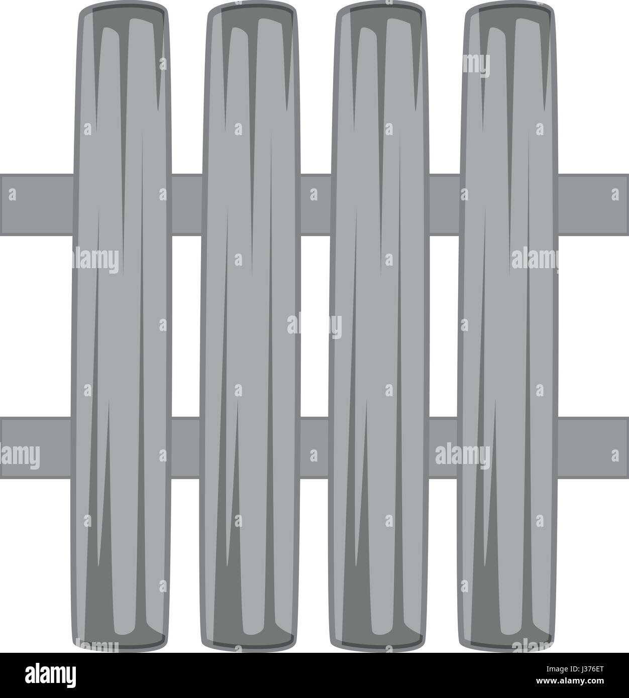 Wooden fence icon monochrome Stock Vector Image & Art - Alamy