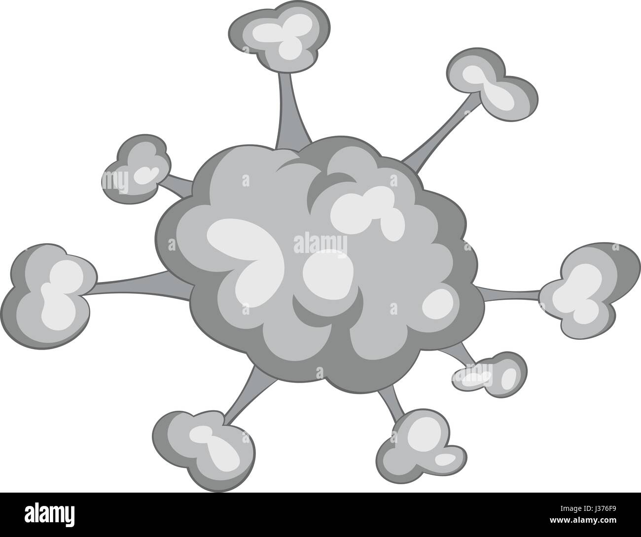 Smoke explosion icon monochrome Stock Vector Image & Art - Alamy